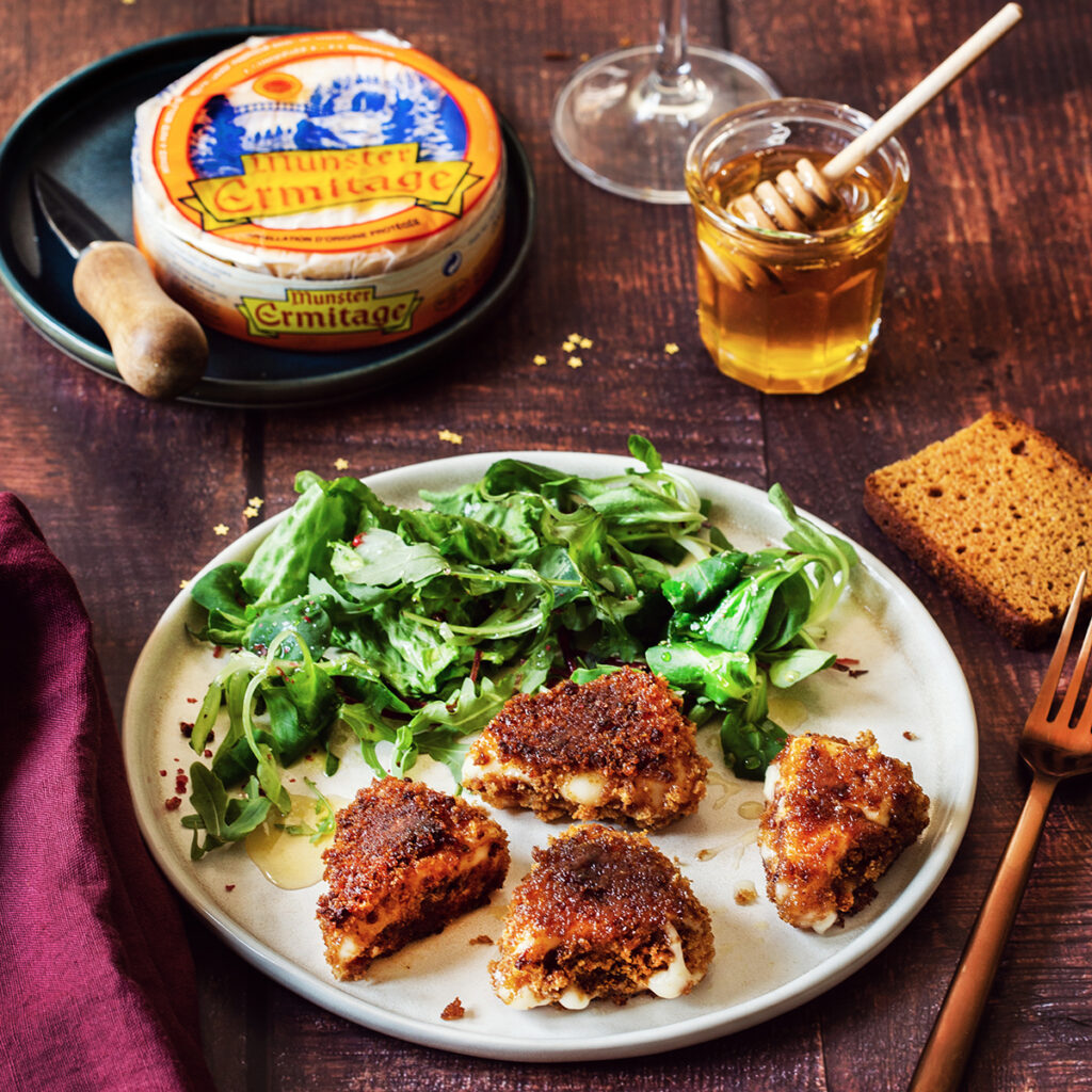 Munster pané au pain d’épices - Ermitage